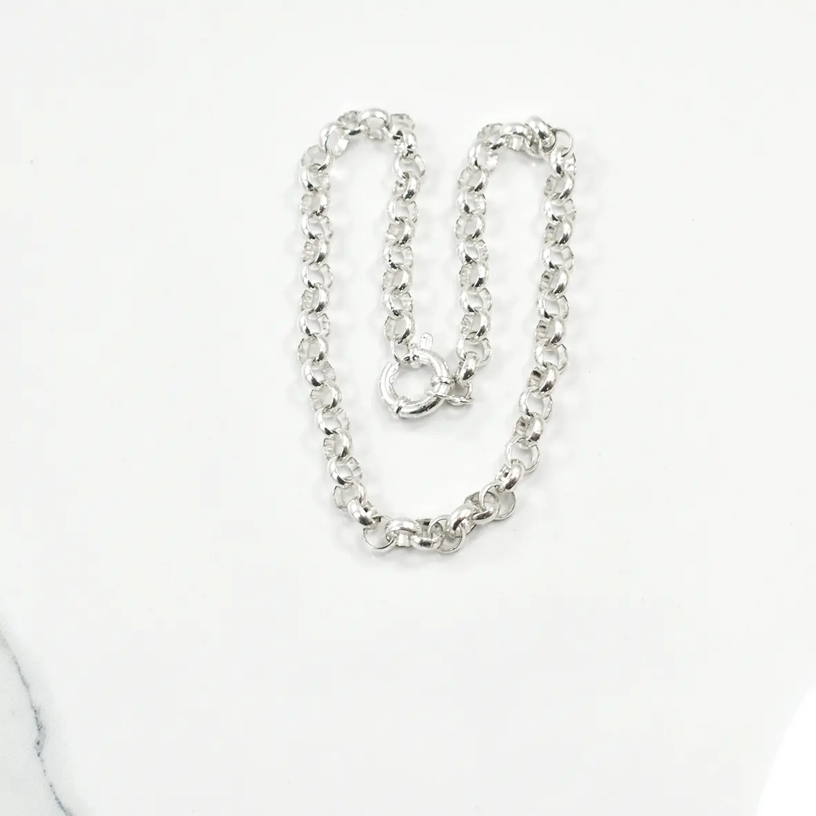 50CM CADENA ROLÓ 9MM CIERRE MARINERO - Maba Joyas