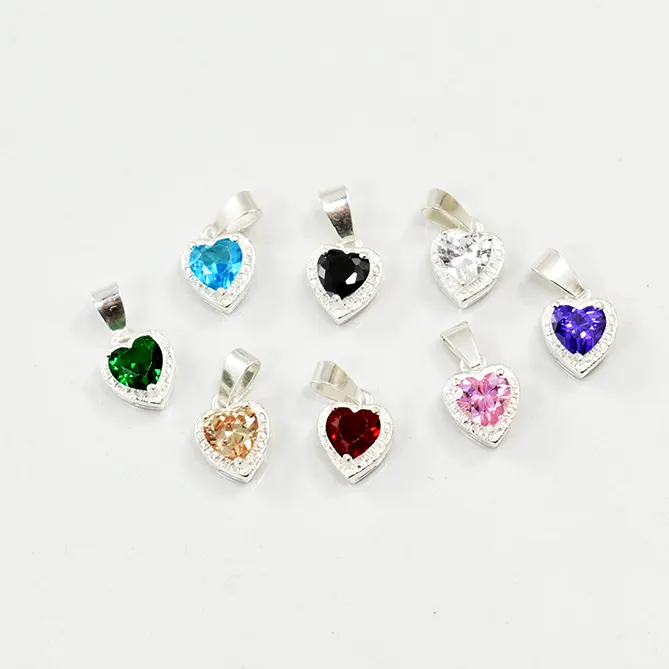 DIJ. CORAZON SUSANITO 11MM PLATA 925 - Maba Joyas